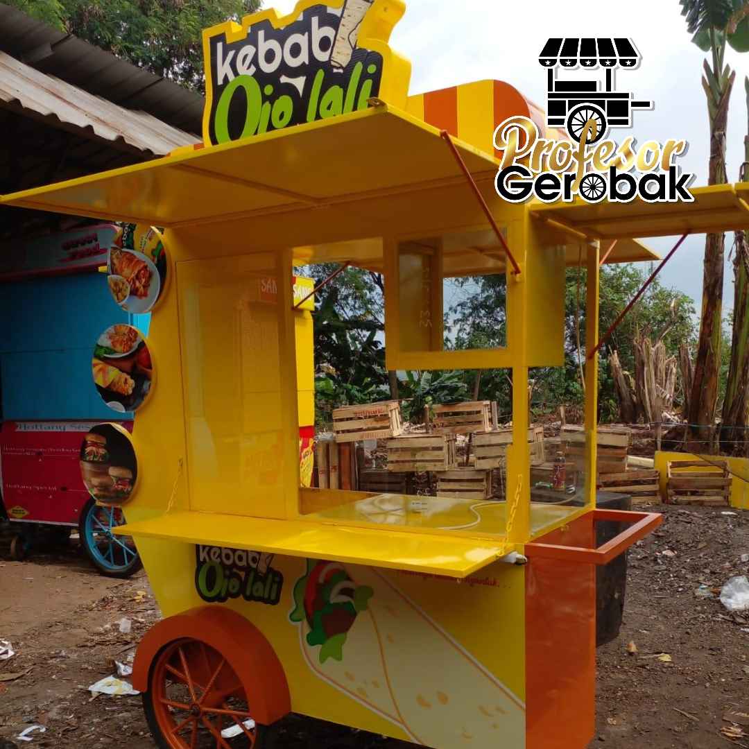 Desain Booth Makanan Outdoor Minimalis untuk Usaha Kecil - Profesor Gerobak