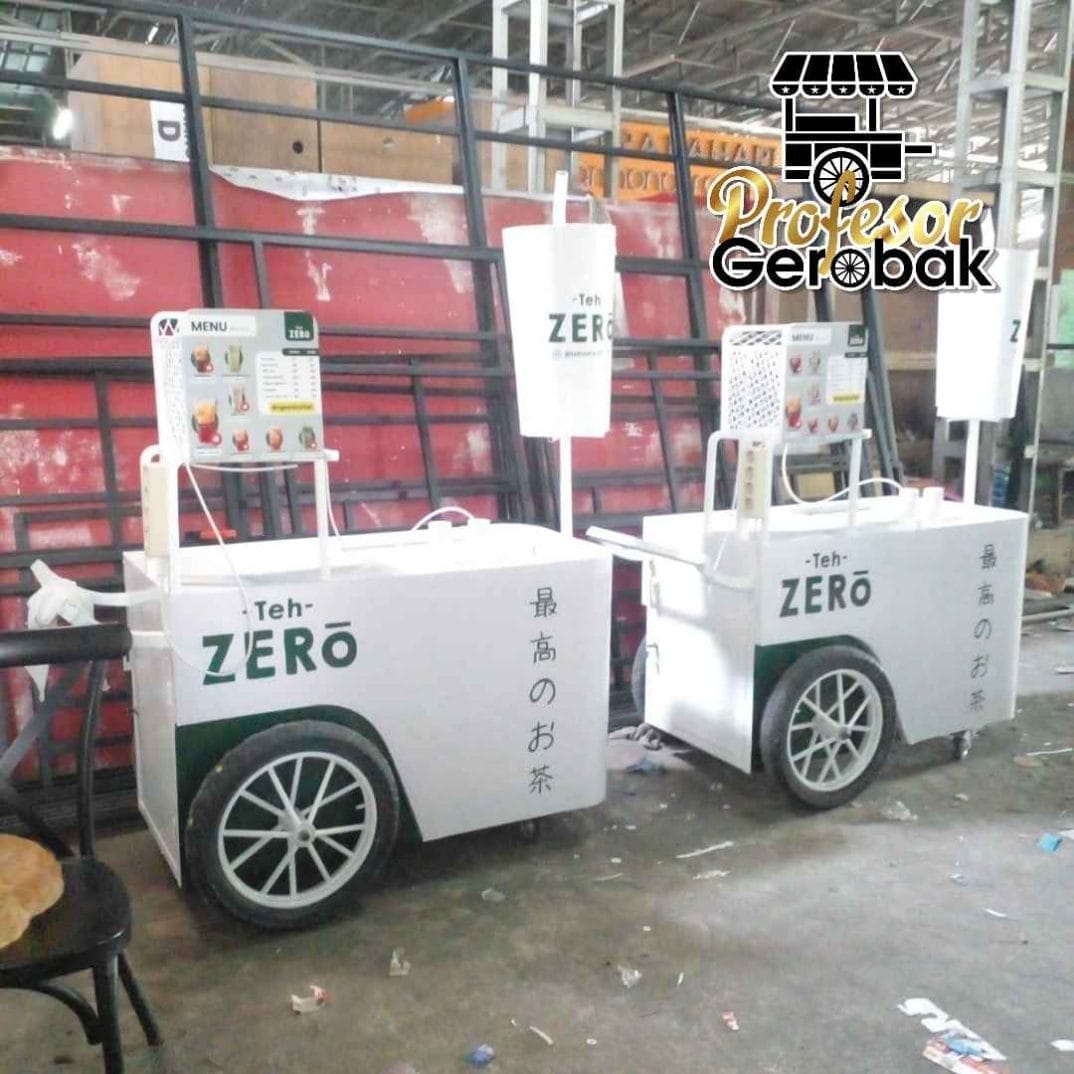 Gerobak Es Teh Kekinian yang Menarik Perhatian Pelanggan Muda ...